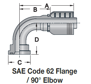 SAE CODE 62 FLANGE / 90° ELBOW - Sunway Total Rubber